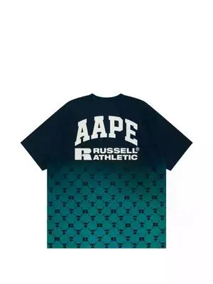 AAPE BY *A BATHING APE X Russell Athletic Logo-patterned T-shirt