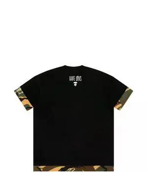 AAPE BY *A BATHING APE Moonface Camouflage-trim T-shirt