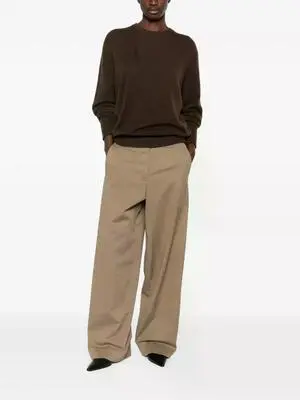 THE ROW Fadry Wide-leg Trousers - Neutrals