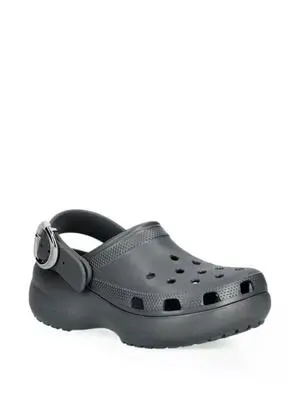 CROCS Platform Dipped Buckle Platform Mules