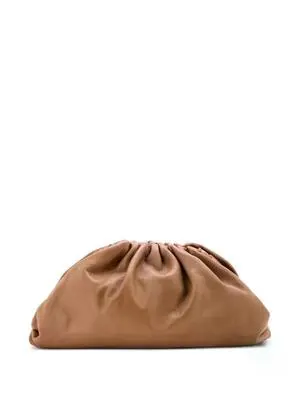 Bottega Veneta The Pouch Leather Clutch Bag - Brown
