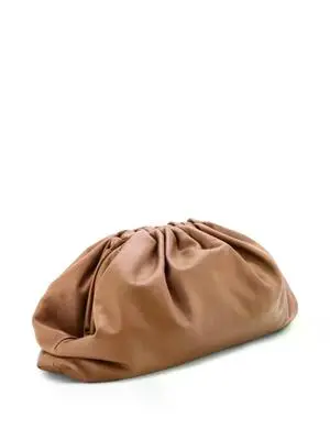 Bottega Veneta The Pouch Leather Clutch Bag - Brown