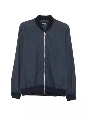 Kiton Zip-up Bomber Jacket - Blue
