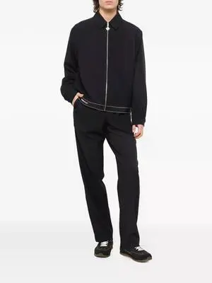 Casablanca Logo-waistband Tailored Trousers - Black