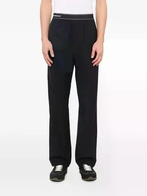 Casablanca Logo-waistband Tailored Trousers - Black