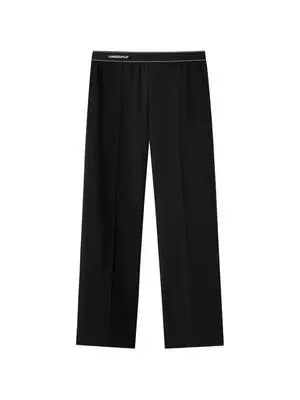 Casablanca Logo-waistband Tailored Trousers - Black