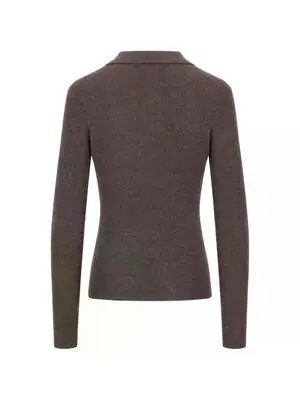P.a.r.o.s.h Ribbed-knit Polo Top