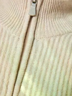GRAN SASSO Ribbed-knit Zip-up Sweater