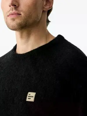 American Vintage Logo-patch Knit Sweater