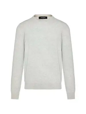 GRAN SASSO Crew-neck Ribbed-trim Sweater - Grey