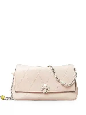 Tory Burch Charlie Quilted Chain Crossbody Bag - Neutrals