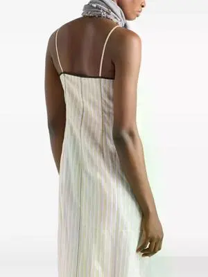Prada Striped Dress With Bow