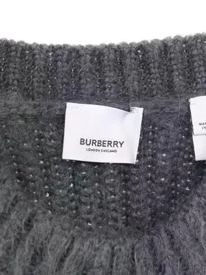 Burberry Striped Intarsia Knit Sweater