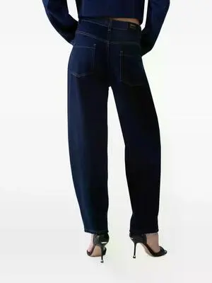 Liu Jo High-waisted Jeans With Rhinestone Embellishments