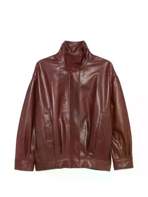 ARMA Paula Zip-up Leather Jacket - Red