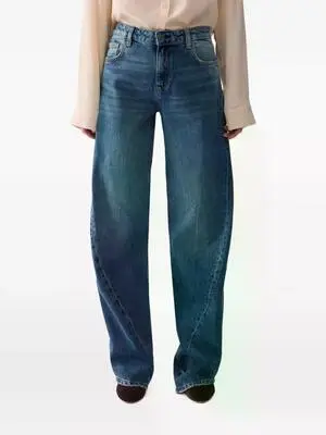 Liu Jo Asymmetrical Seam Straight Leg Jeans