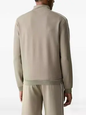 Guess Zip-up Sweatshirt With Side Stripe Detailing
