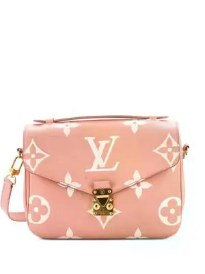 LOUIS VUITTON Pochette Metis Monogram Empreinte Giant Crossbody Bag - Pink