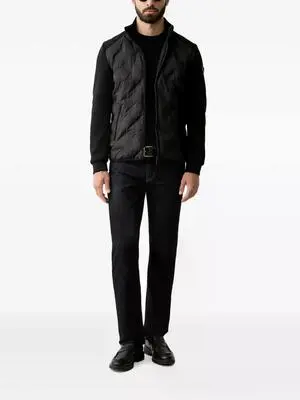 Guess Quilted Logo-embossed Padded Jacket - Black
