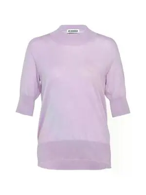 JIL SANDER Mock-neck Cashmere Top