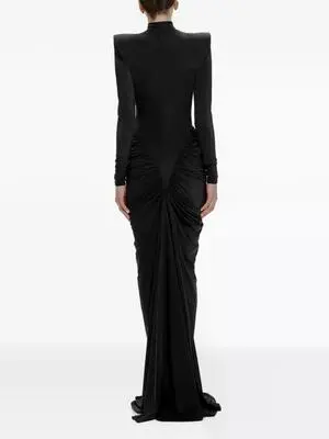 V:PM ATELIER Adwa Ruched Maxi Dress - Black