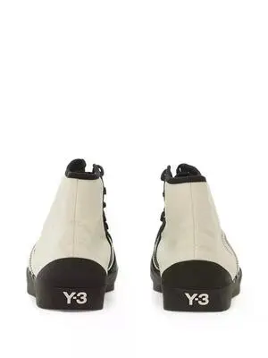 Y3 Off-white Canvas High-top Sneakers