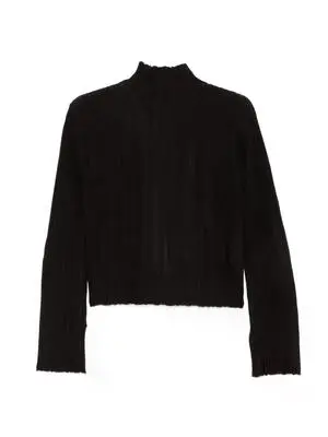 ALYSI Ribbed-knit High-neck Sweater