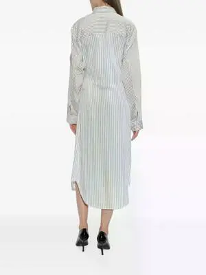 DIESEL® Striped Tie-front Shirt Dress