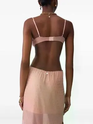 Liu Jo Tulle Top With Jewel Embroidery