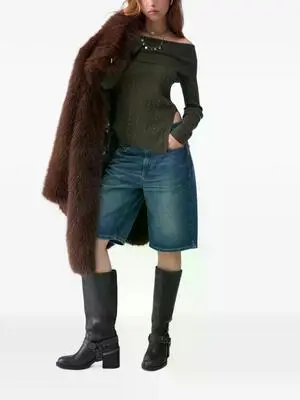 Liu Jo Wool Sweater With Bardot Neckline