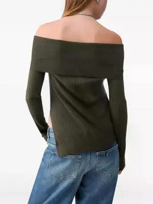 Liu Jo Wool Sweater With Bardot Neckline