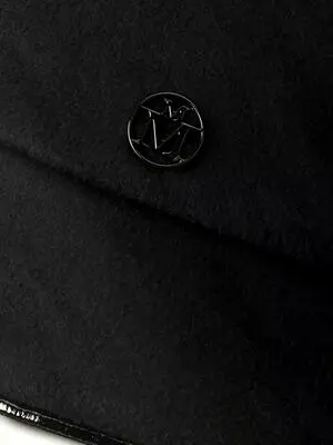 MAISON MICHEL Souna Logo-plaque Bucket Hat - Black