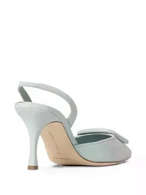 Manolo Blahnik Maysli Buckle-detail Pointed-toe Pumps
