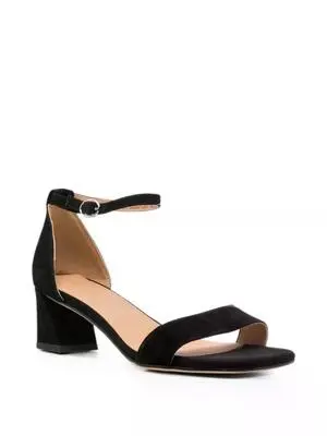 LINDA BAUMANN Buckle-fastening Block-heel Sandals - Black