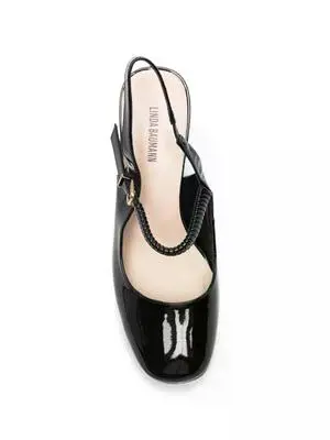 LINDA BAUMANN Patent Slingback Pumps