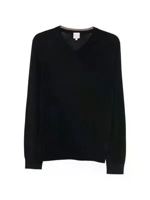 Paul Smith V-neck Merino-wool Sweater - Blue