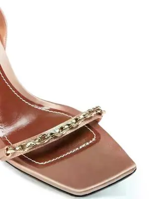 Zimmermann Chain-trimmed Satin Sandals