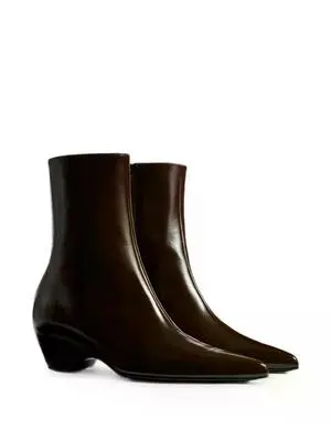 Khaite Sybil Pointed-toe Ankle Boots