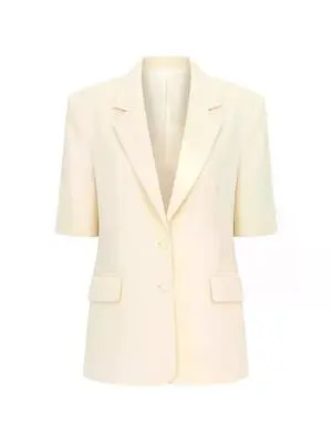 HANITA Short-sleeve Notched-lapel Blazer
