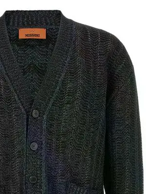 Missoni Zigzag-knit V-neck Cardigan