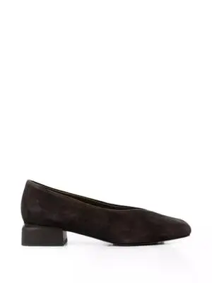 LINDA BAUMANN Suede Crossover-strap Pumps - Brown