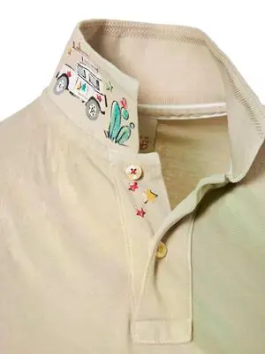 BOB Logo-print Piqué Polo Shirt