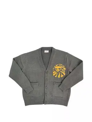 A BATHING APE Black V-neck Cardigan - Green