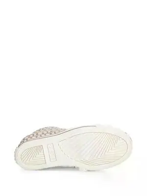 Guess Monogram Print Lace-up High Top Sneakers