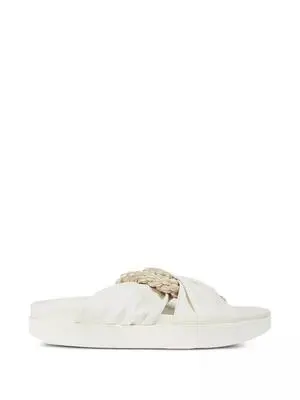 Zimmermann Twisted Cord Leather Platform Sandals - Neutrals