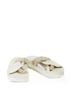 Zimmermann Twisted Cord Leather Platform Sandals