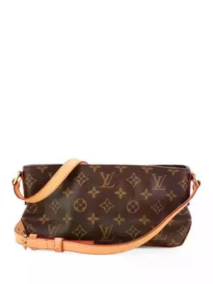 LOUIS VUITTON Trotteur Handbag Monogram Canvas Crossbody Bag - Brown