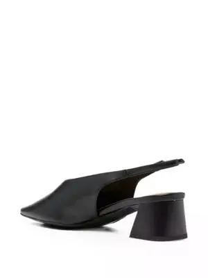 LINDA BAUMANN Square-toe Slingback Pumps
