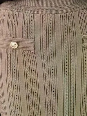 Guess Cable-knit Midi Skirt With Button Detail