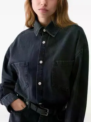 Liu Jo Short Denim Dress With Jeweled Belt